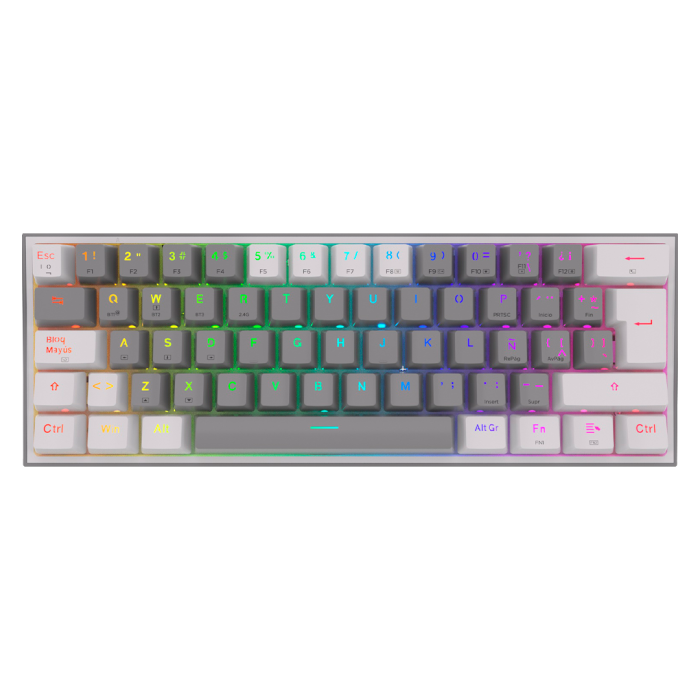 Teclado mecánico inalámbrico Redragon Fizz Pro K616-RGB Grey/White ...