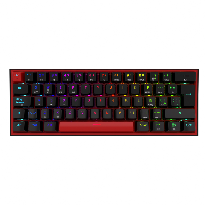 Teclado mecánico inalámbrico Redragon Fizz Pro K616-RGB Black, Switch ...