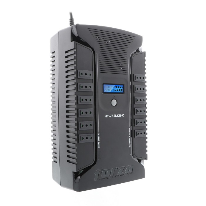 UPS FORZA HT-752LCD – 750VA/450W – 220V – 12 TOMAS + USB